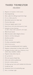 Everything On My 3rd Trimester To-Do List - The Mama Notes