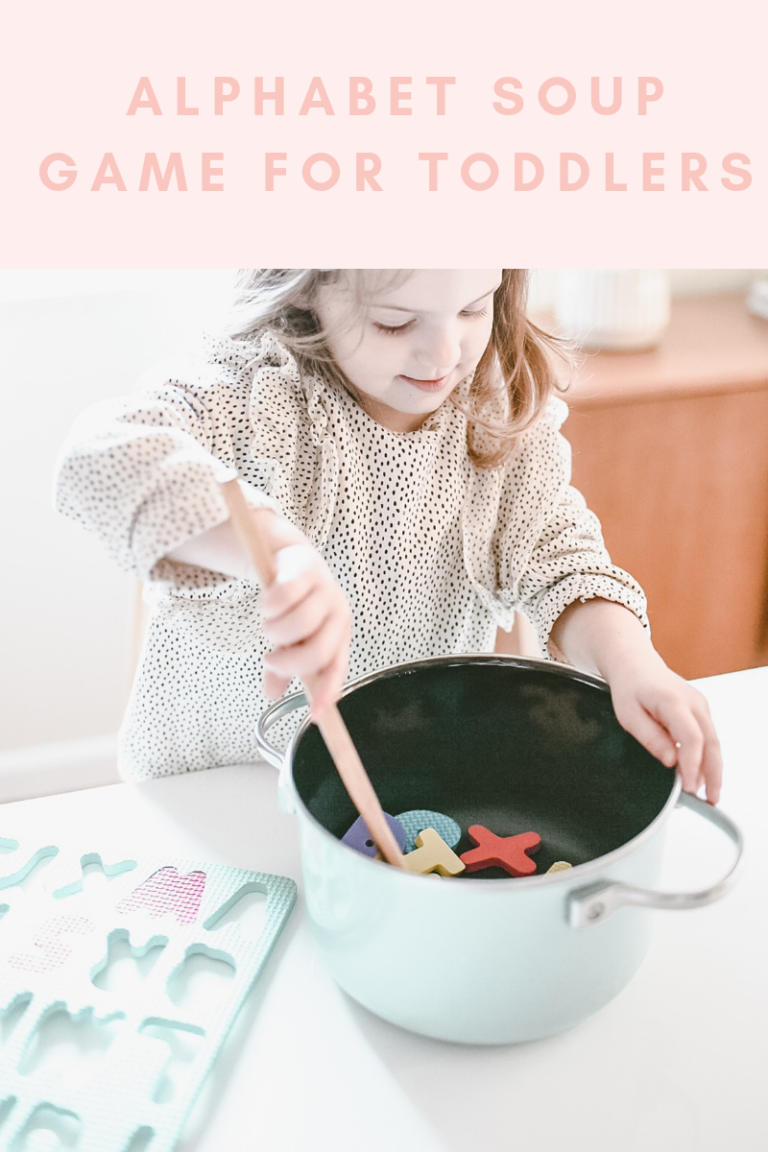 Toddler Alphabet Soup Game - The Mama Notes