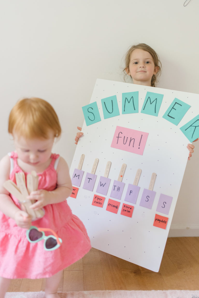 DIY Summer Activity Chart - The Mama Notes