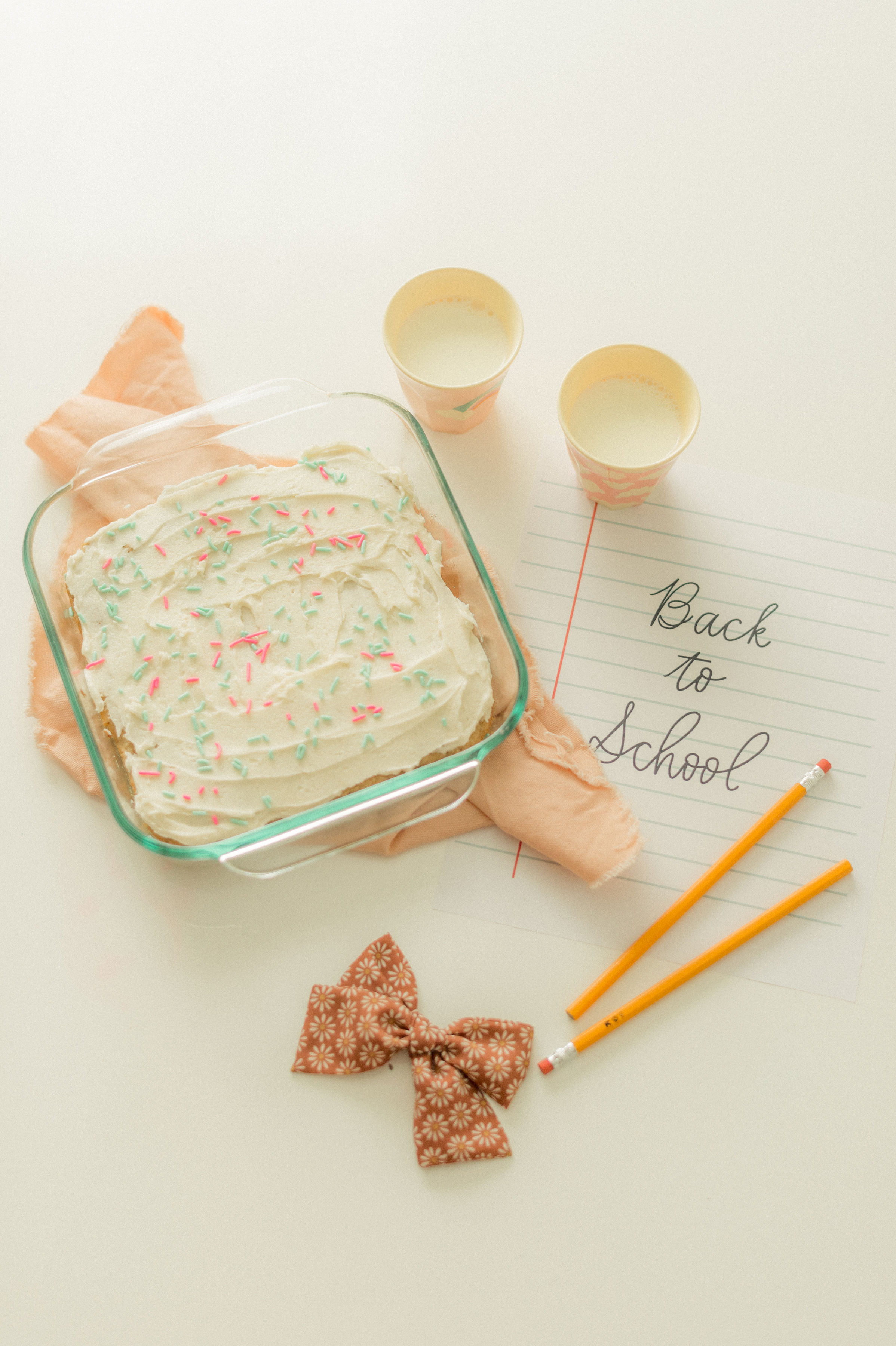 1st Day Of School Applesauce Snack Cake - The Mama Notes