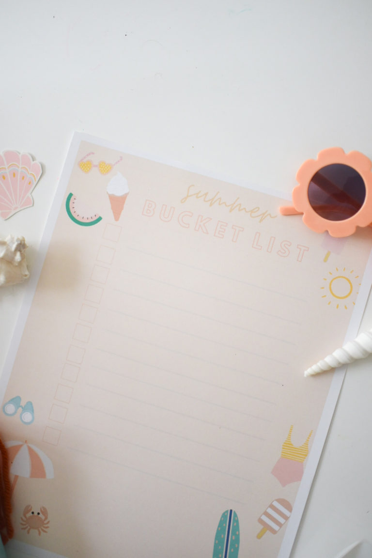 Summer Bucket List Printable - The Mama Notes