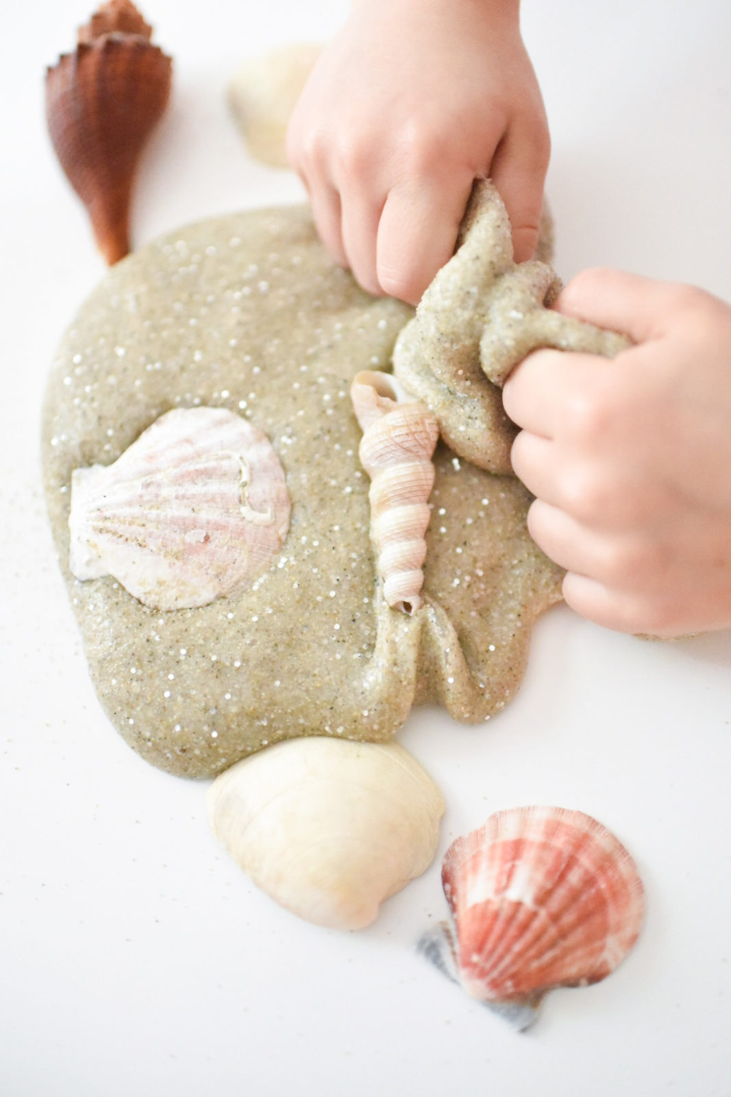 DIY Beach Sand Slime - The Mama Notes