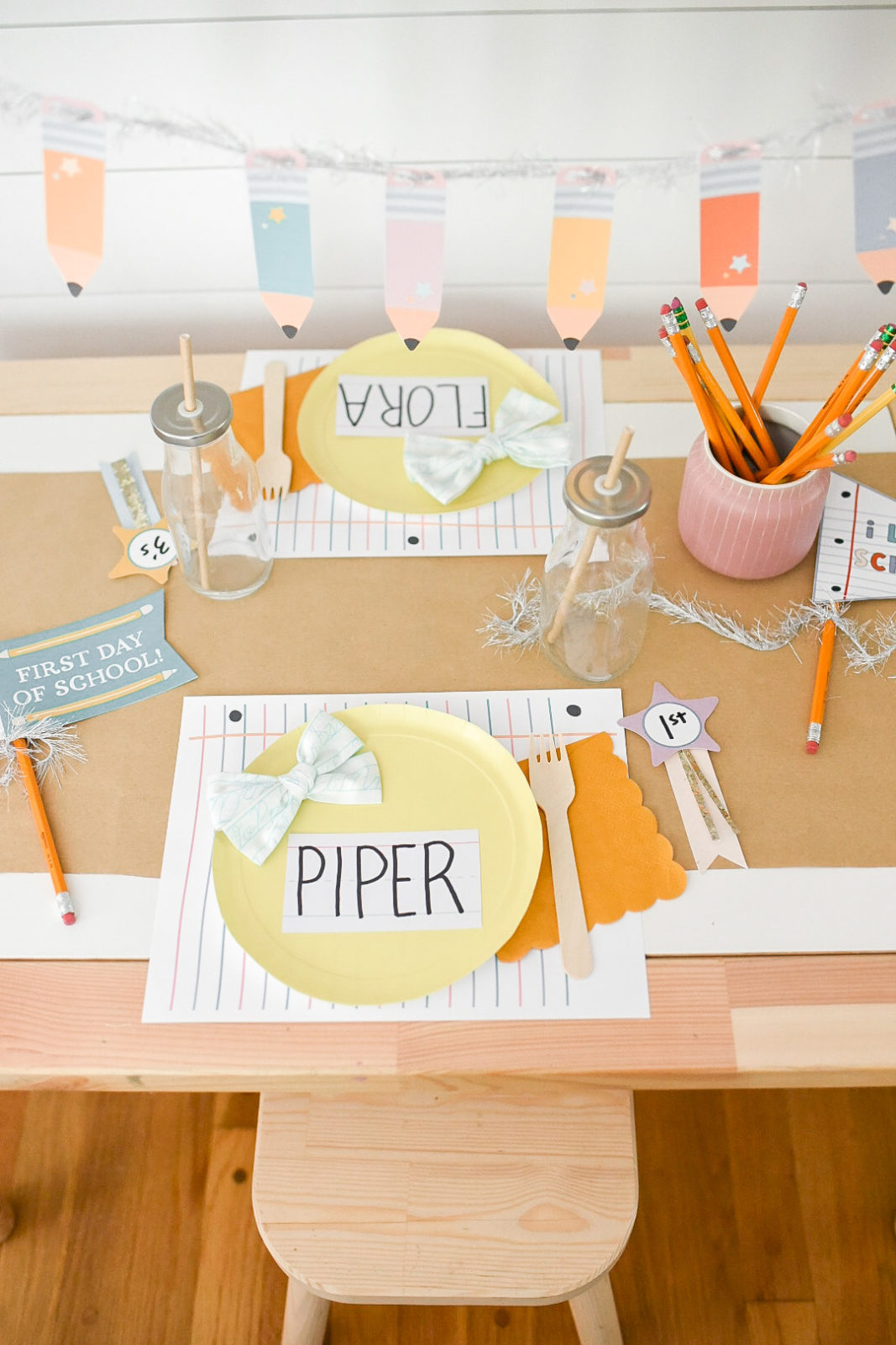 First Day Of School Breakfast Table - The Mama Notes